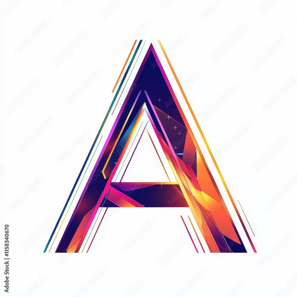 Letter A logo designs, creative abstract letter A icons, isolated on ...