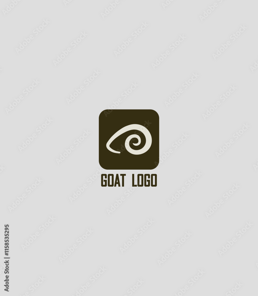 Rustic Goat logo, perfect for agriculture, wildlife, and brand projects ...