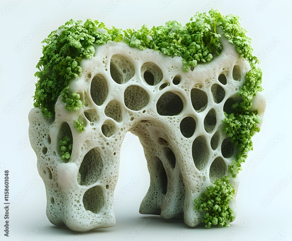 Foto de Stock broccoli isolated on white Osteoporotic Bone Model Bone ...