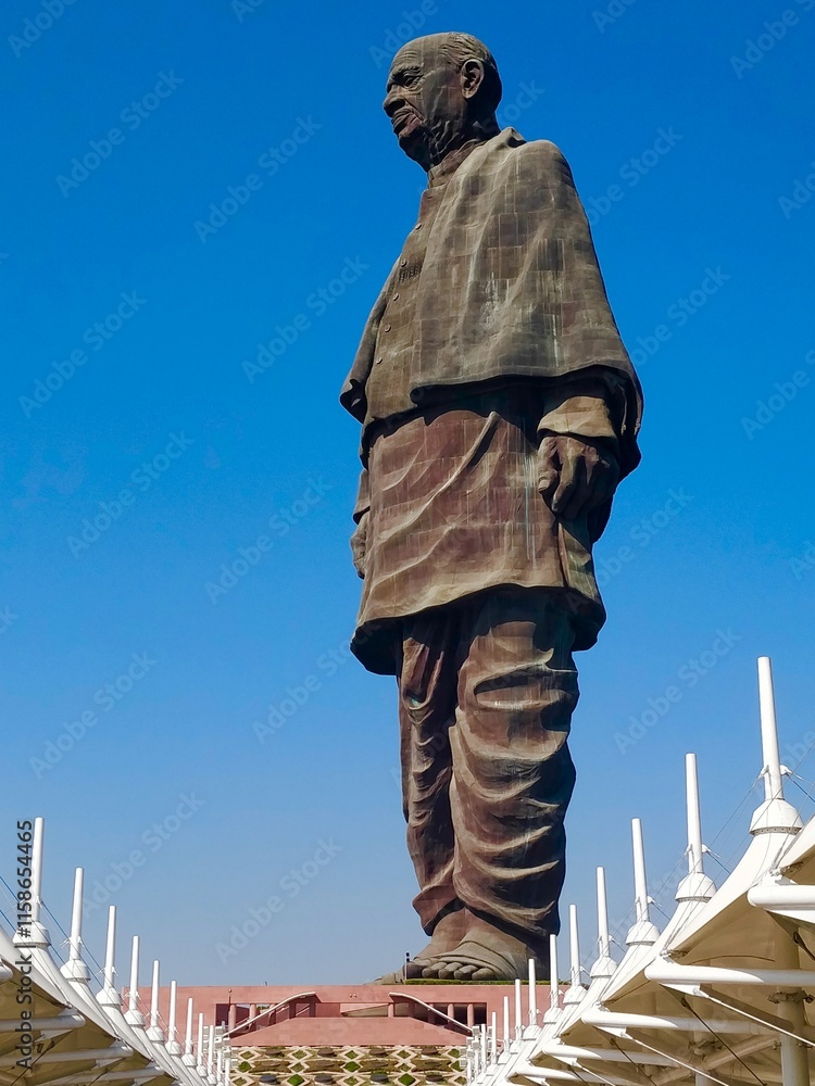 Sardar Vallabhbhai Patel's Statue of Unity - The Tallest Statue, in Kevadia, Gujarat, India ...
