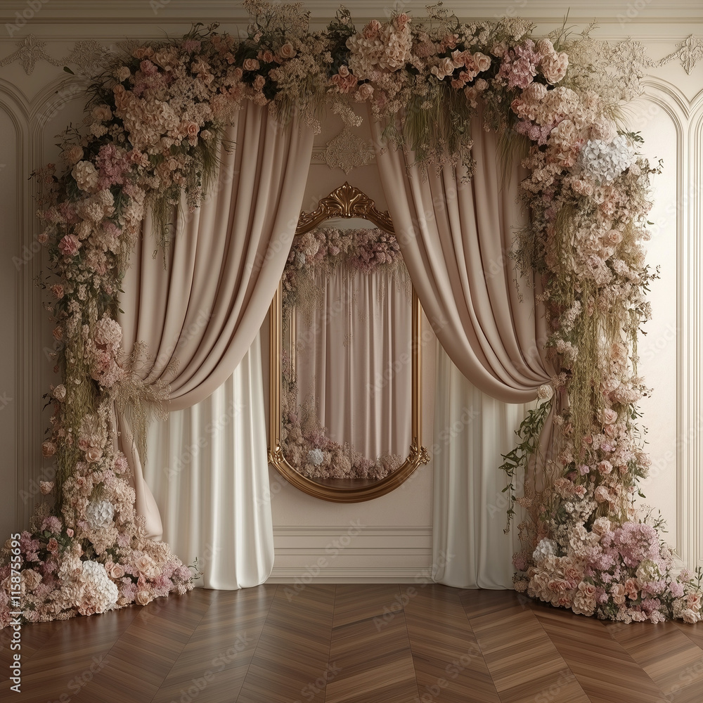 Photoshoot Backdrop Digital Backdrop | Fine Art Curtain Wall Textures ...