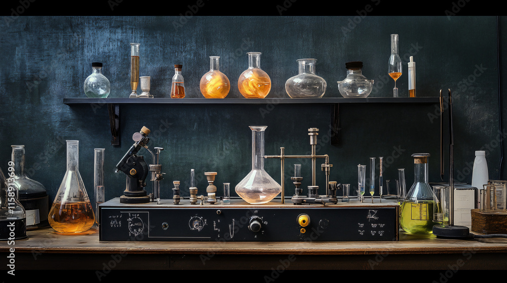 An educational poster showing the parts and functions of a Bunsen ...