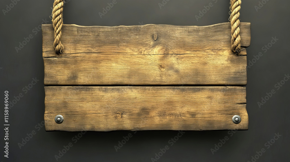 3d wood texture sign board. Wooden plank frame for saloon. Realistic ...