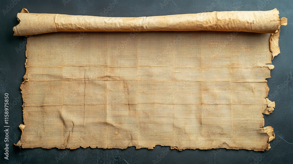 Set of isolated vector old parchment. Cartoon ancient egypt papyrus ...