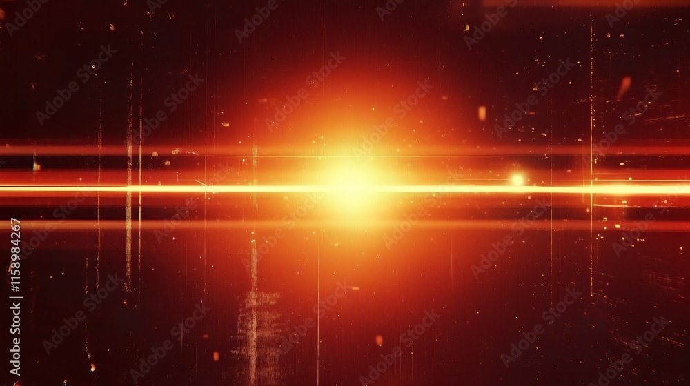 retro vintage camera lens flare on black background, for overlay and ...