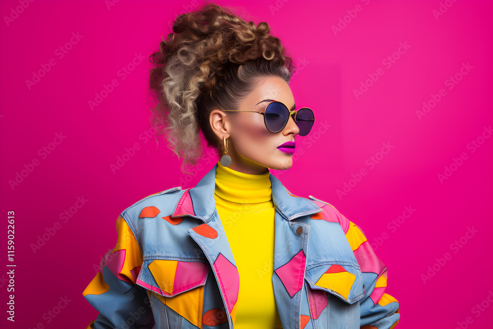 Foto de Stock Flashback to the 80s: A Glimpse into the Eccentric and ...