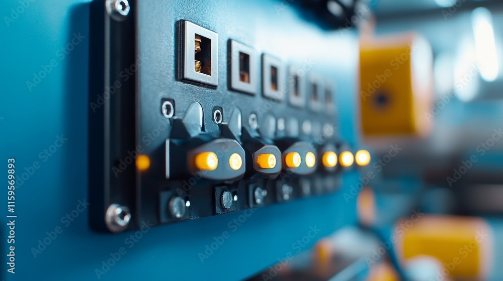 Electrical selector switch and button switch inside the lowvoltage ...