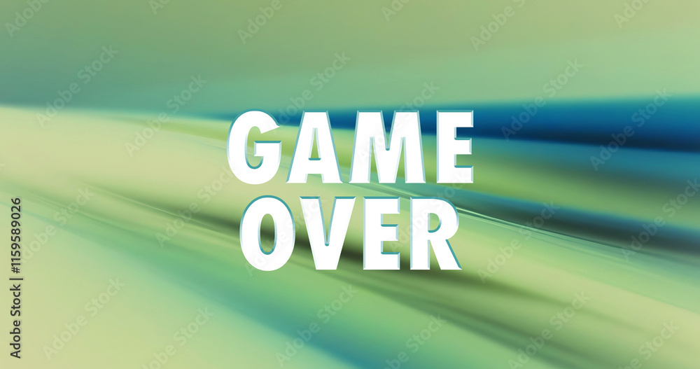 Game Over Green Digital Graphics for Competitive Online Gaming and ...