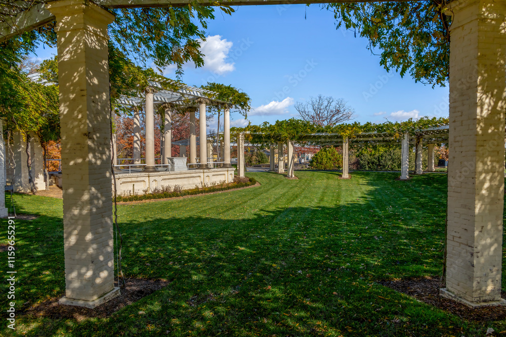 Stock-Foto „Explore the serene beauty of James Tanner Amphitheater in ...