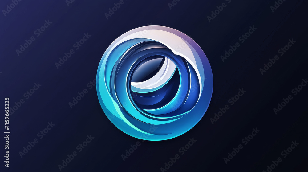 Vector logo washing machine. Brand logo in the form of a washing ...