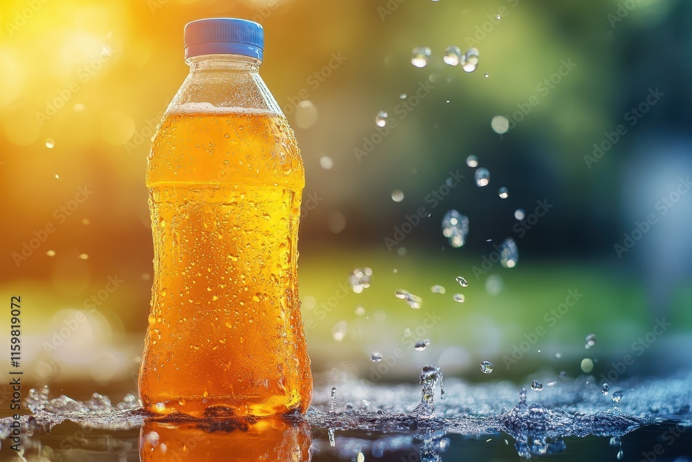 Mineral energy drink bottle for sports Stock Photo | Adobe Stock