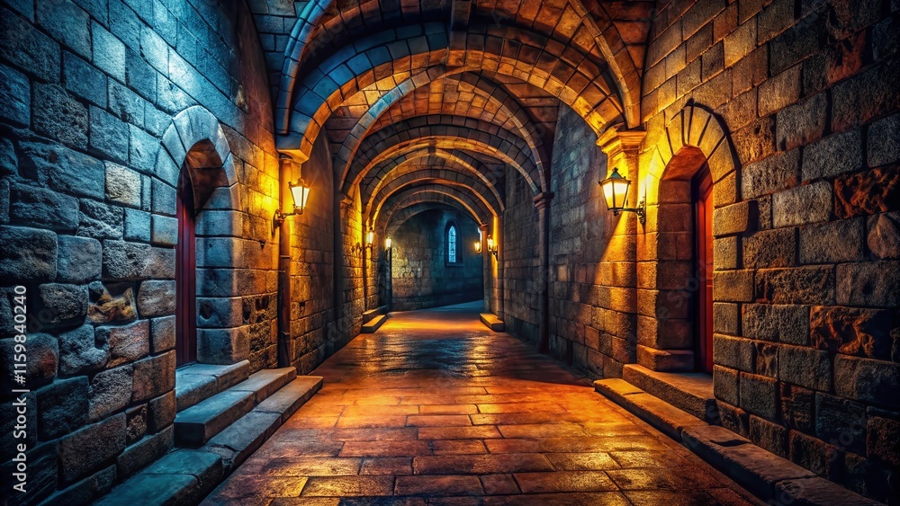 Dungeon Hallway, Rule of Thirds, Castle, Underground, Gothic ...