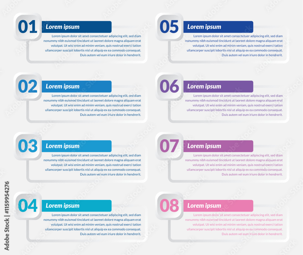 Vector de Stock infographic and comparison template design concept for ...