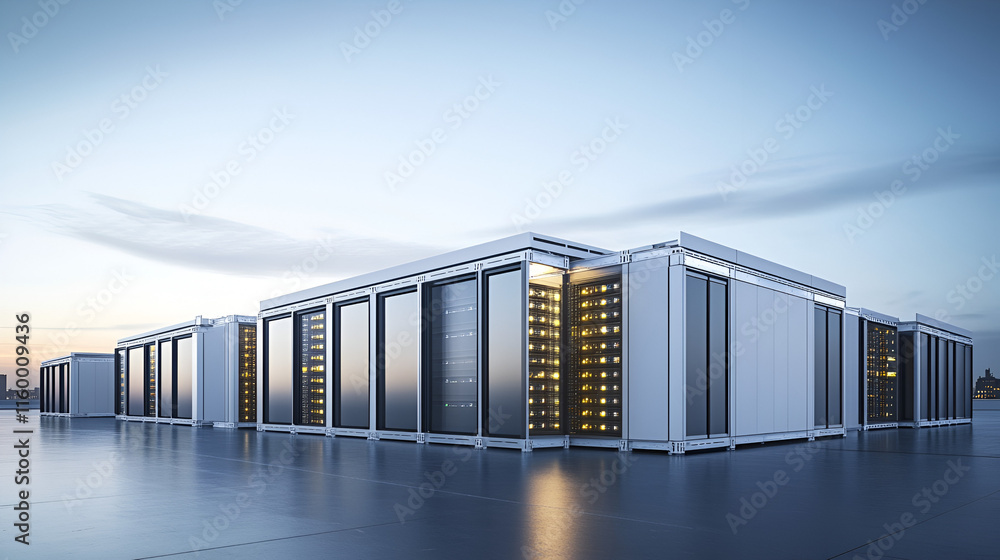Modular Data Center Design, modular data center design with an image displaying prefabricated ...