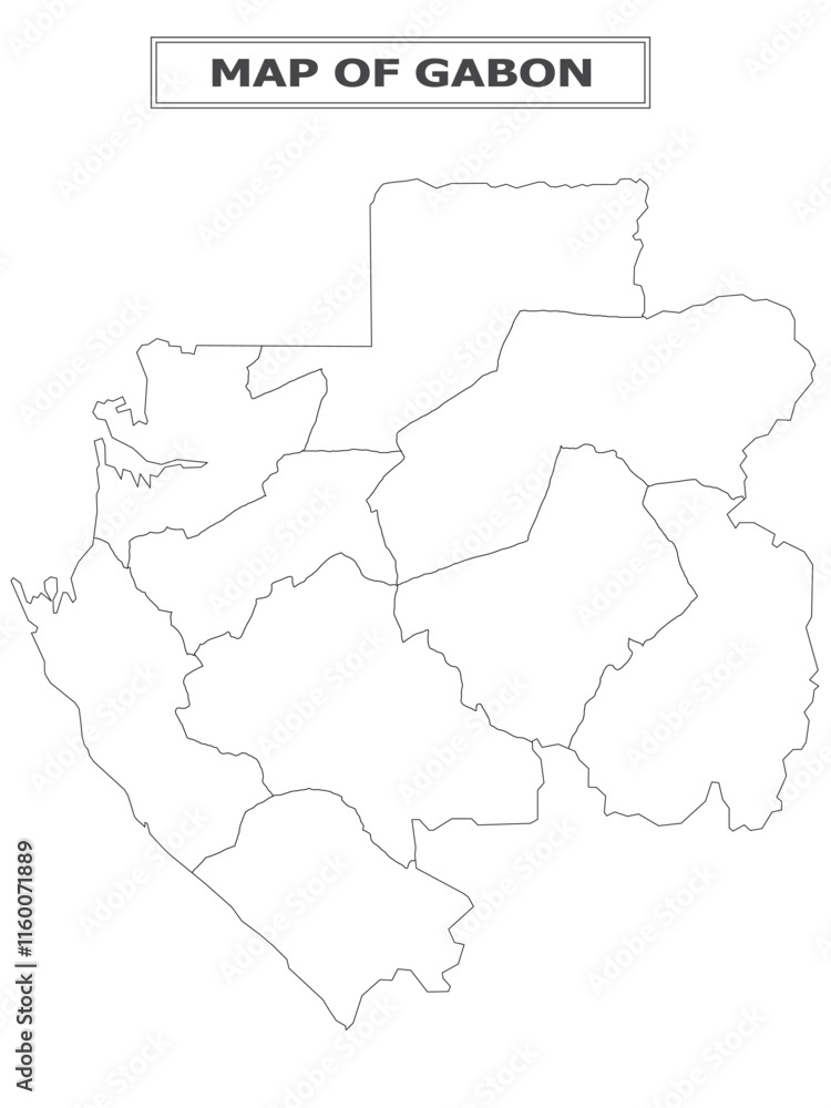 African Countries Geography Political map. Political map of country ...