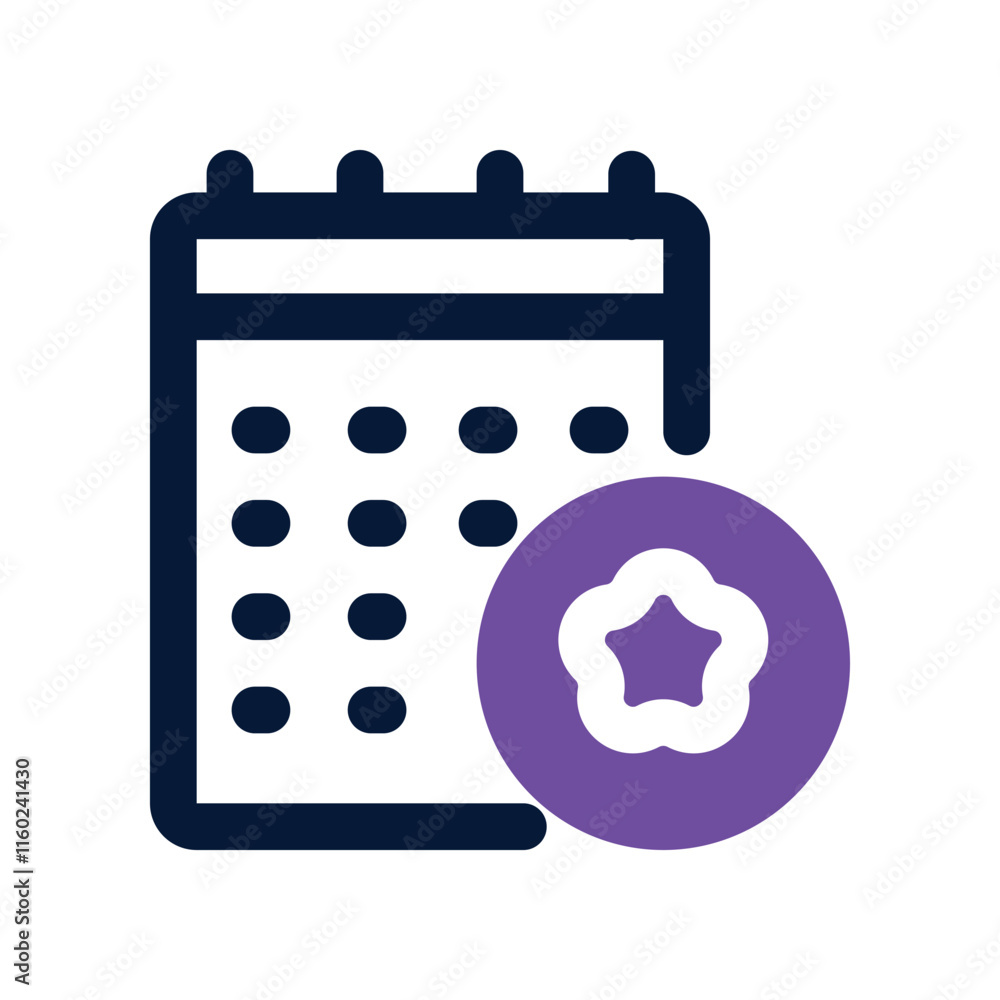 event management icon. vector dual tone icon for your website, mobile ...