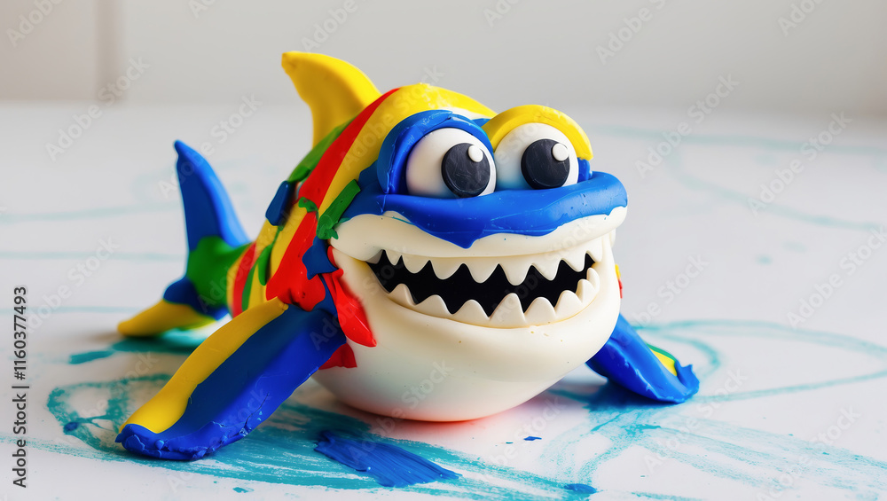 Charming plasticine shark named Phoenix brings color and fun to ...