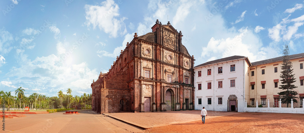 Goa, India. The Basilica of Bom Jesus, a UNESCO World Heritage listed ...