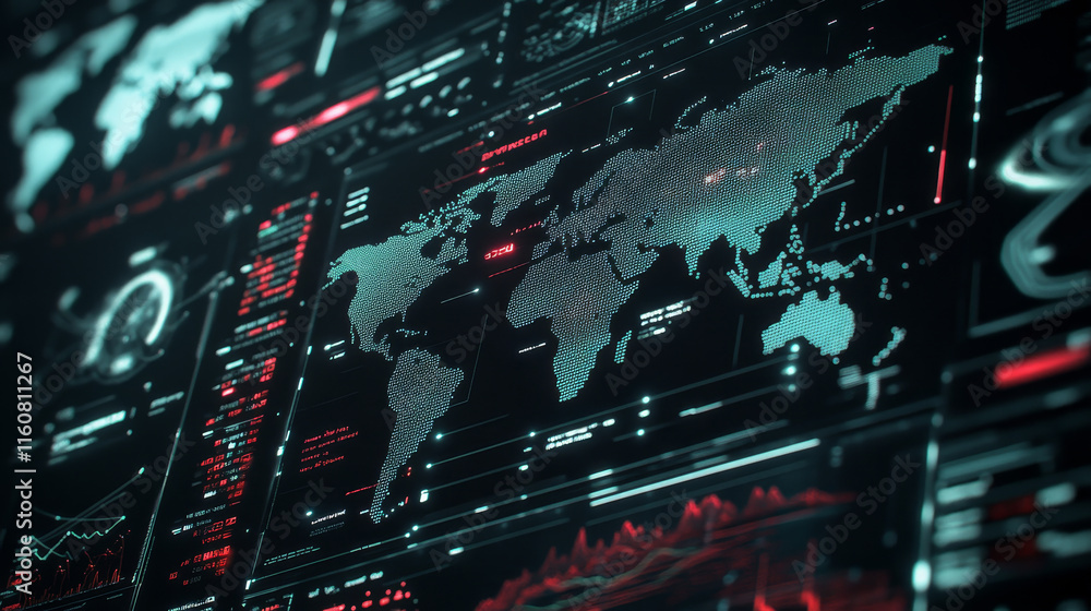 Ilustración de Stock UI interface graphs and charts, infographic ...