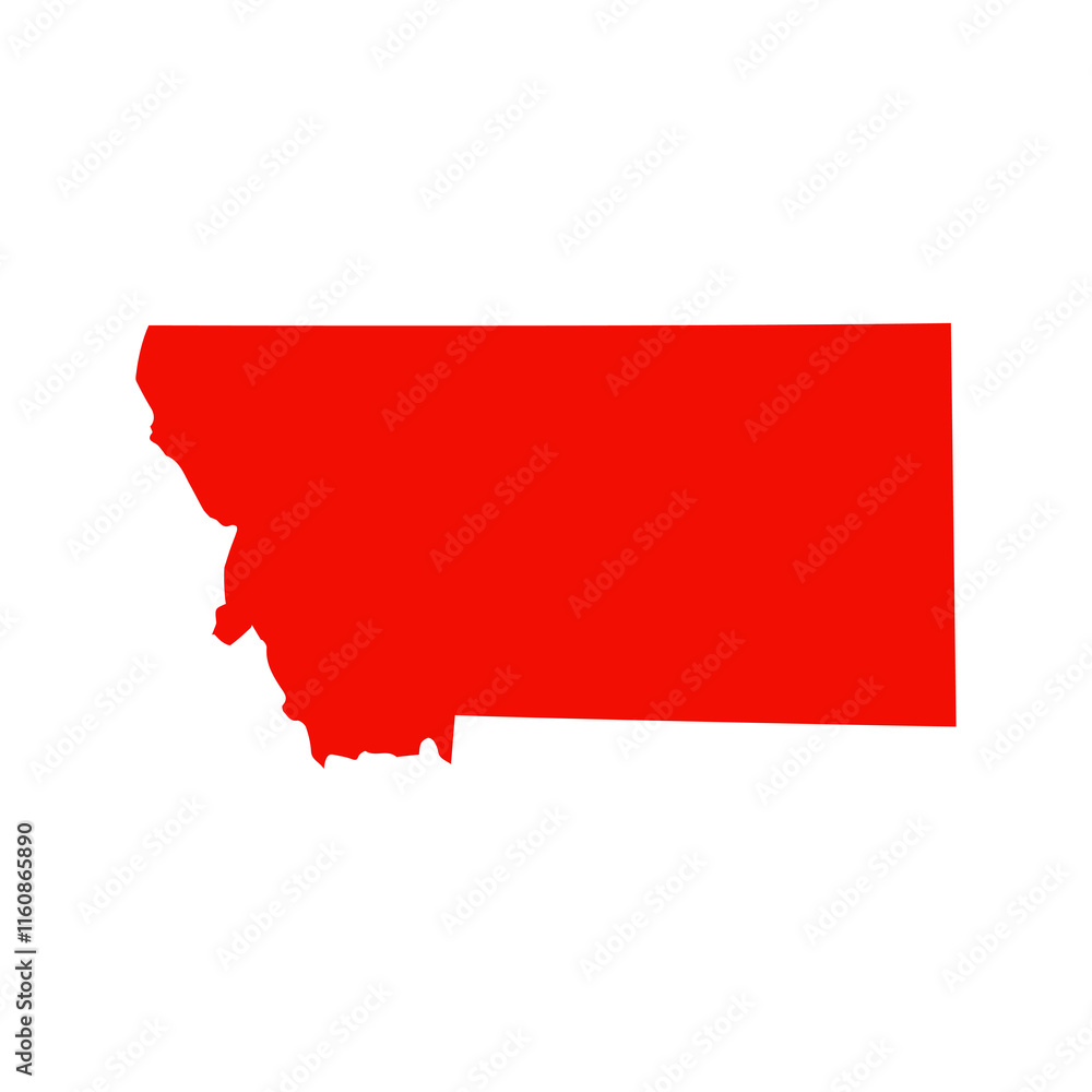 Montana state map outline, Montana outline map, Montana state ...