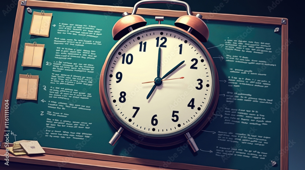 Classroom clock measurement techniques educational setting visual guide ...