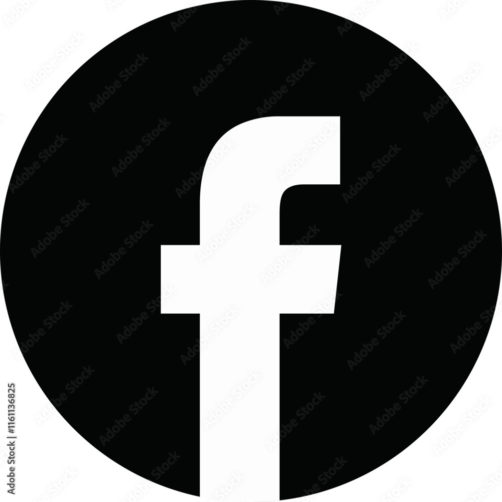 Round Facebook Logo Icon in 150x150 Size with SVG File Format for ...