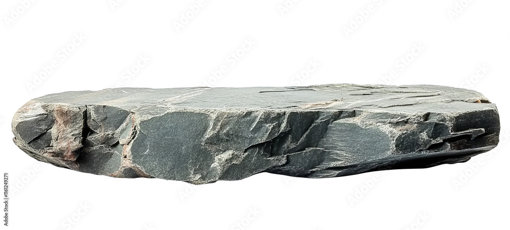 Flat rock podium product display cut out on transparent background ...