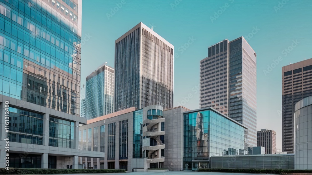 Corporate Office Building with a Modern Architectural Design Stock ...