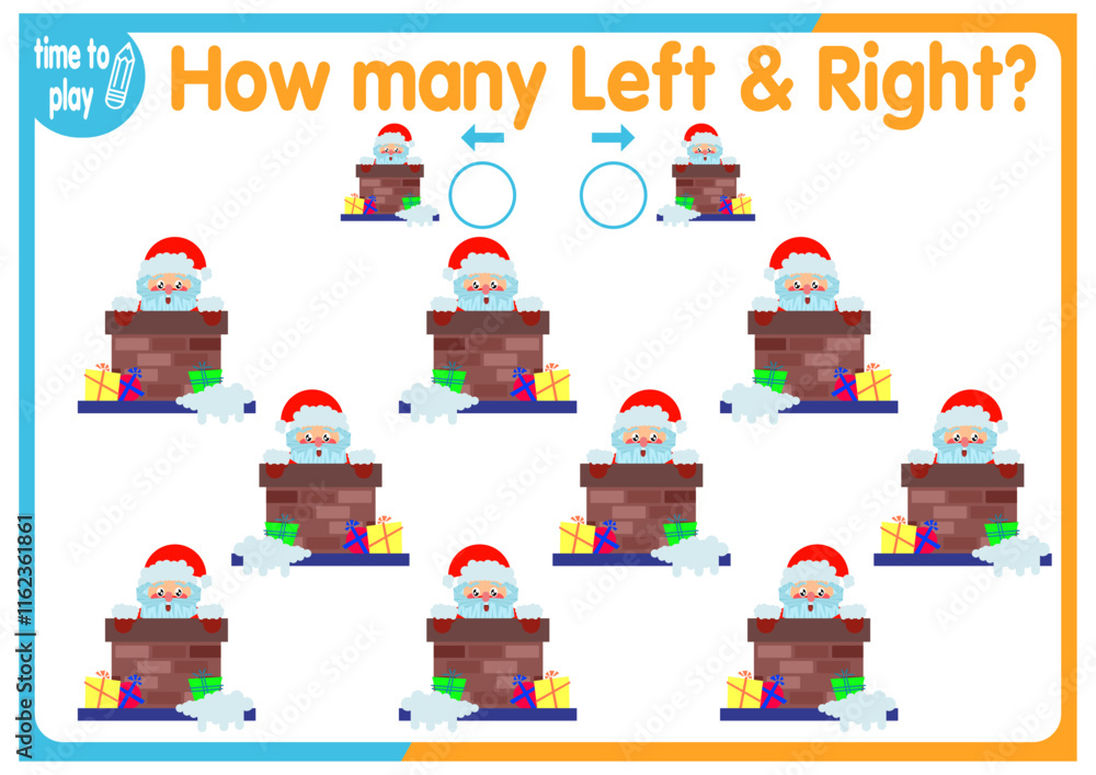 children's educational game, tasks. count how many elements will be ...