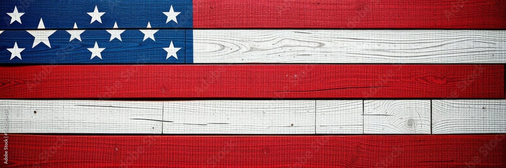 wooden background with American flag design and white color scheme ...