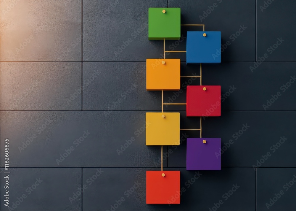 supply chain management concept. Flowchart of logistics network, with ...