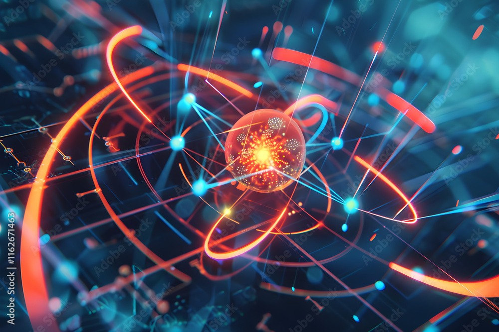 Visual Representation Of Electron Configuration Illustrating Atomic