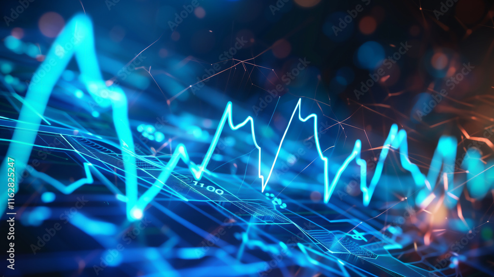 Audio soundwave scope signal as an abstract background depicting a ...