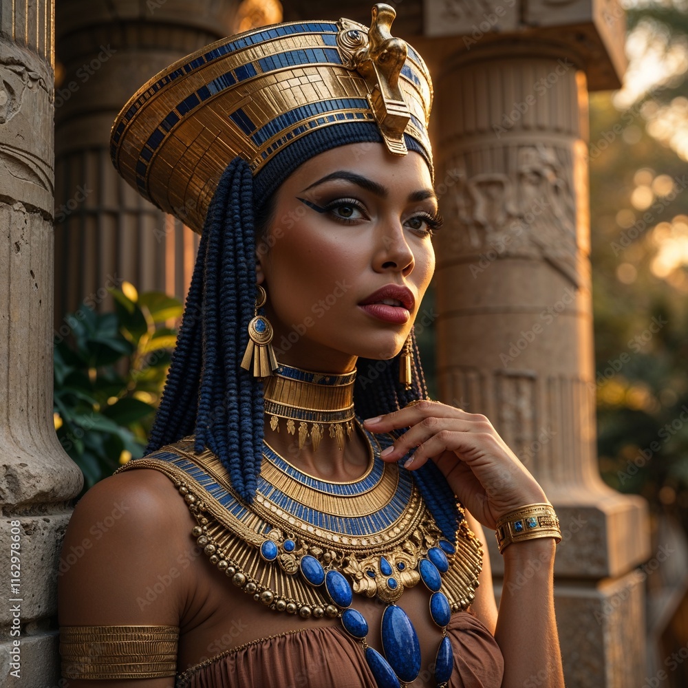 Cleopatra portrait of a woman in a dress , beautiful Cleopatra ...