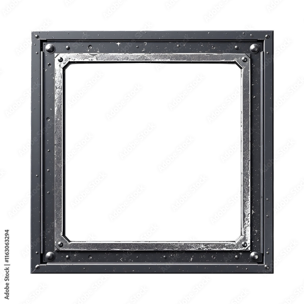Iron frame border png transparent background Stock Illustration | Adobe ...