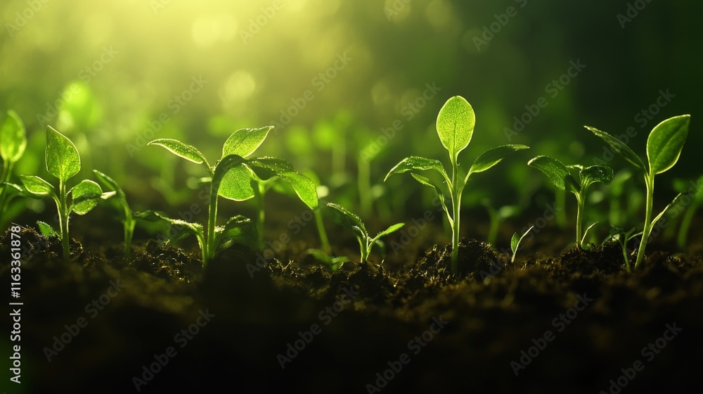 Presentation of plant germination sequence and plant growth concept in ...