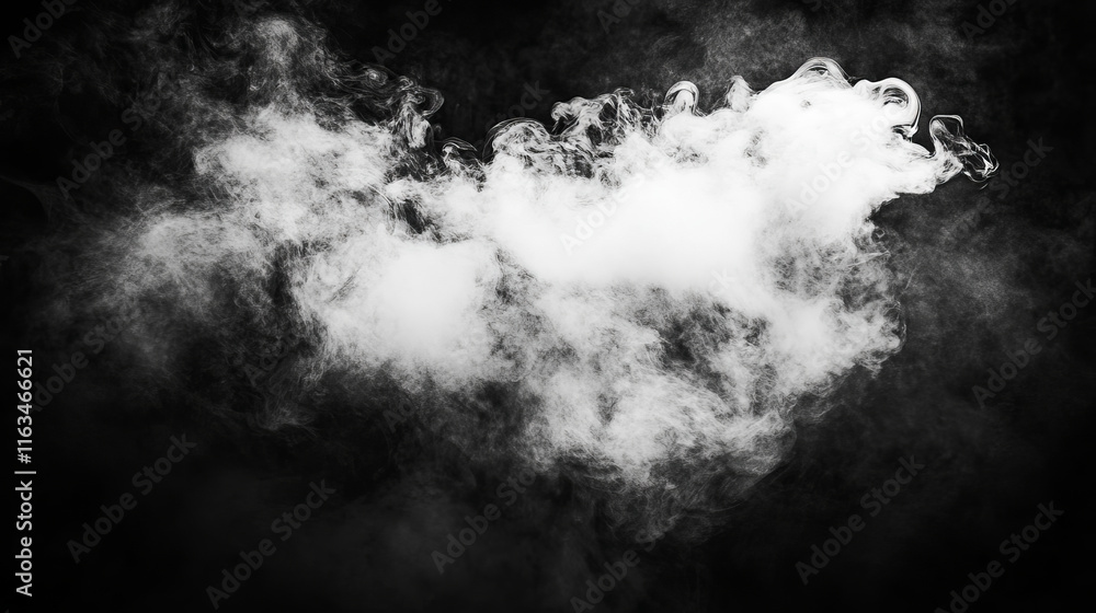 Cartoon clouds and smokes, vapor, smog and dust design effects. Vector ...