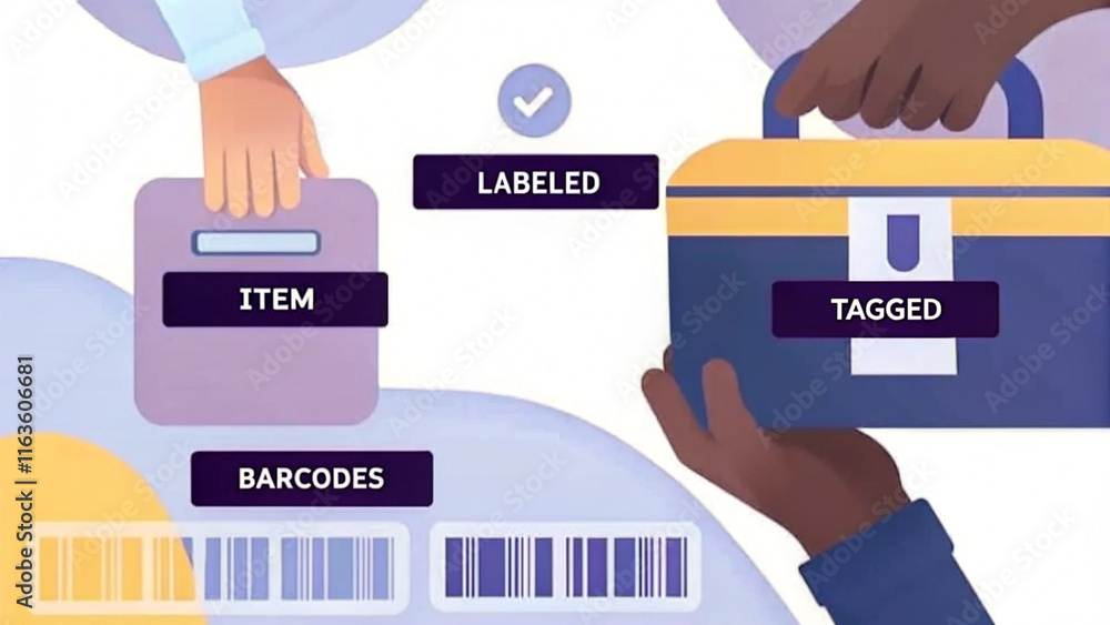 Ai generates labeled items with barcodes for efficient business ...