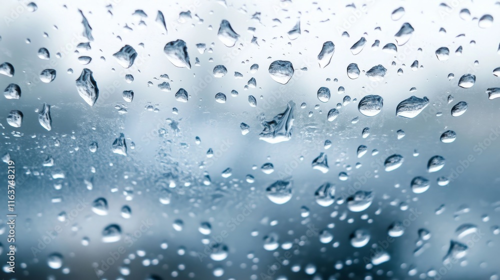 Realistic condensation water drops. Vector droplet on window ... Realistic condensation water drops. Vector droplet on window ...
