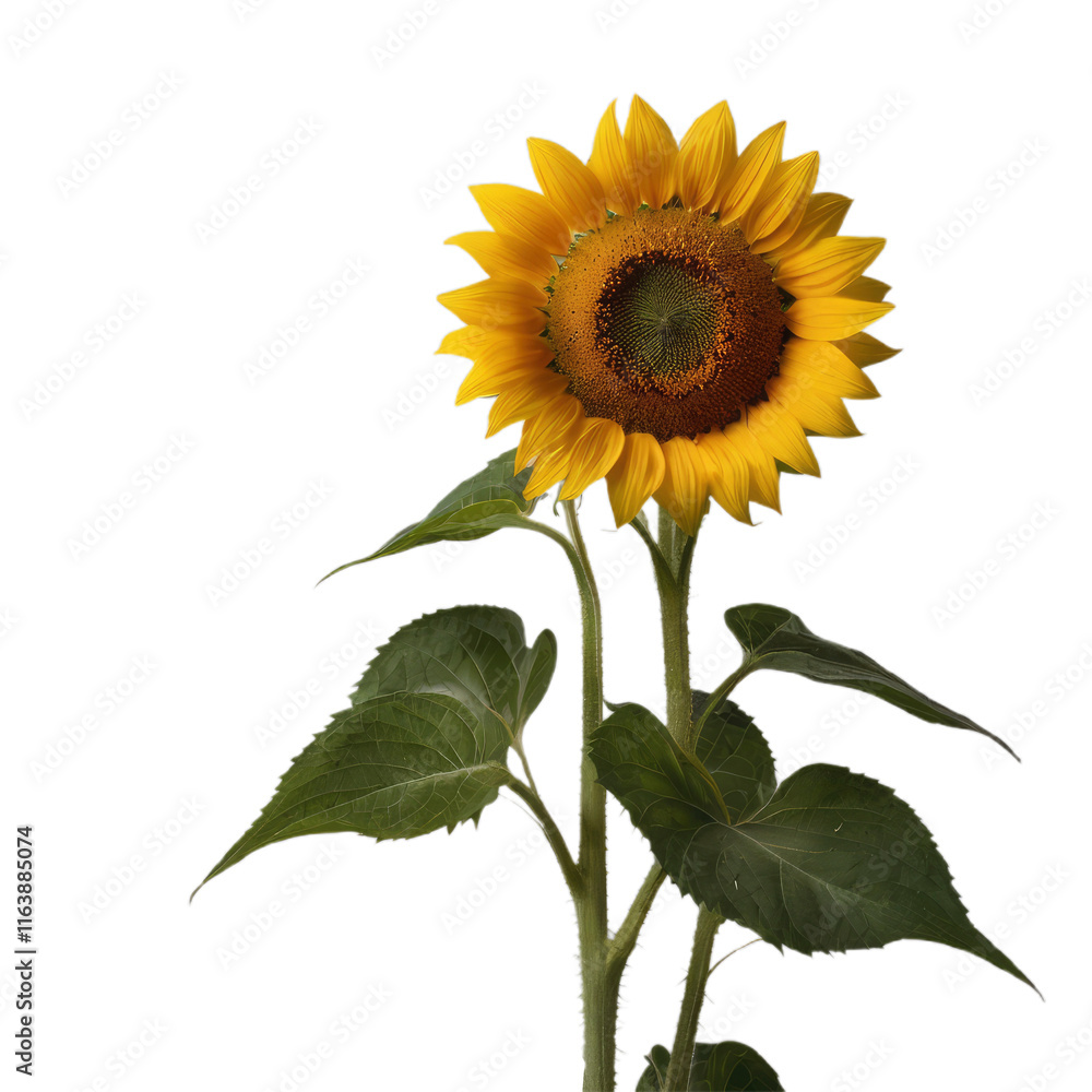 sunflower with transparent background PNG and JPEG image Stock Photo ...