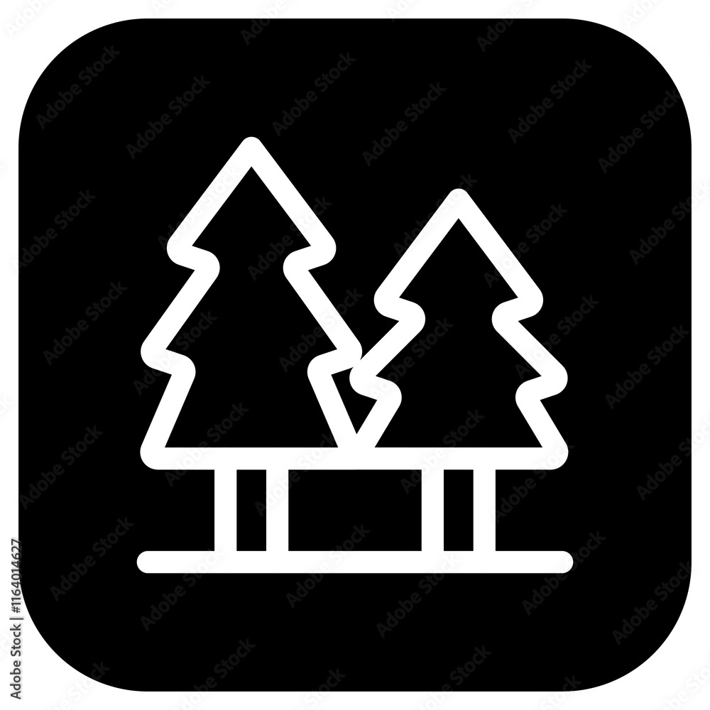 Editable pine trees vector icon. Part of a big icon set family. Perfect ...