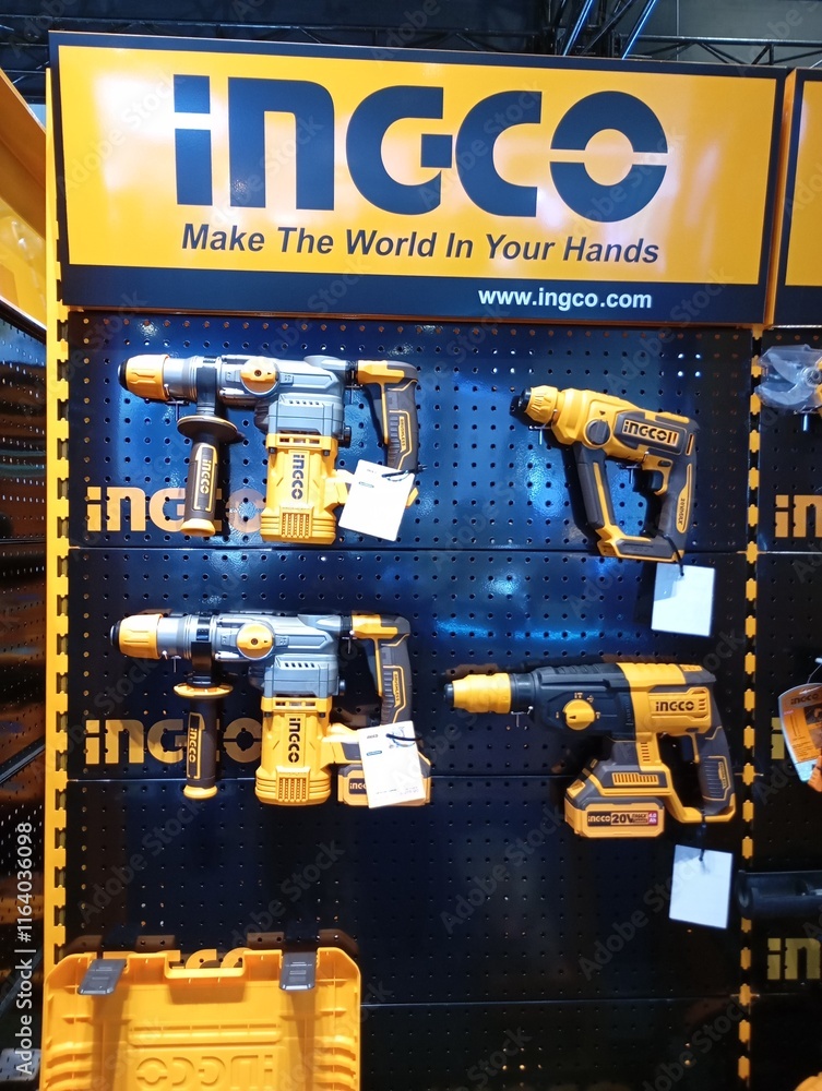 Ingco tools booth at Philconstruct Expo in Pasay, Philippines Stock ...