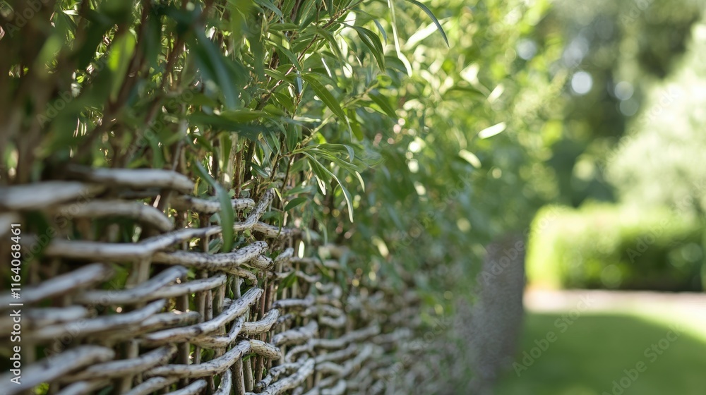 Willow Salix Fedge Natural Fence and Hedge Creating an Attractive ...