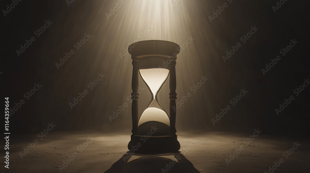 Hourglass animation sprite sheet. Glass clock with falling sand ...