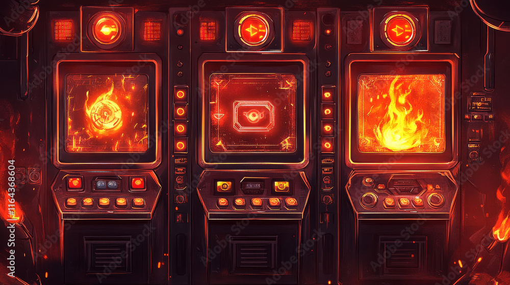Hud frames for game shop and daily reward board. Vector cartoon ...
