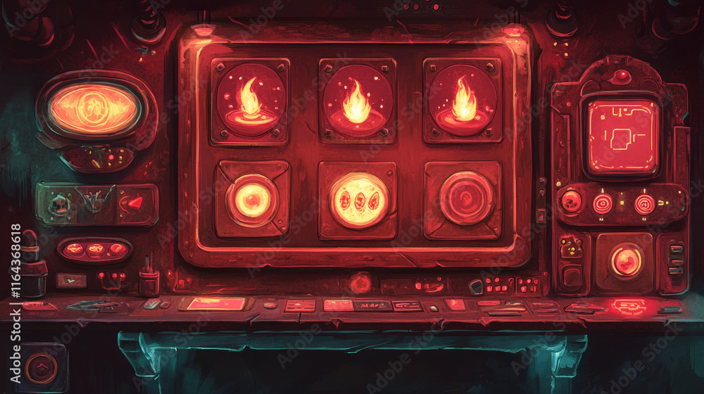 Hud frames for game shop and daily reward board. Vector cartoon ...