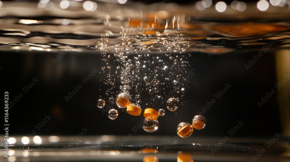 Air bubbles fizzy water isolated on transparent background. Vector ...