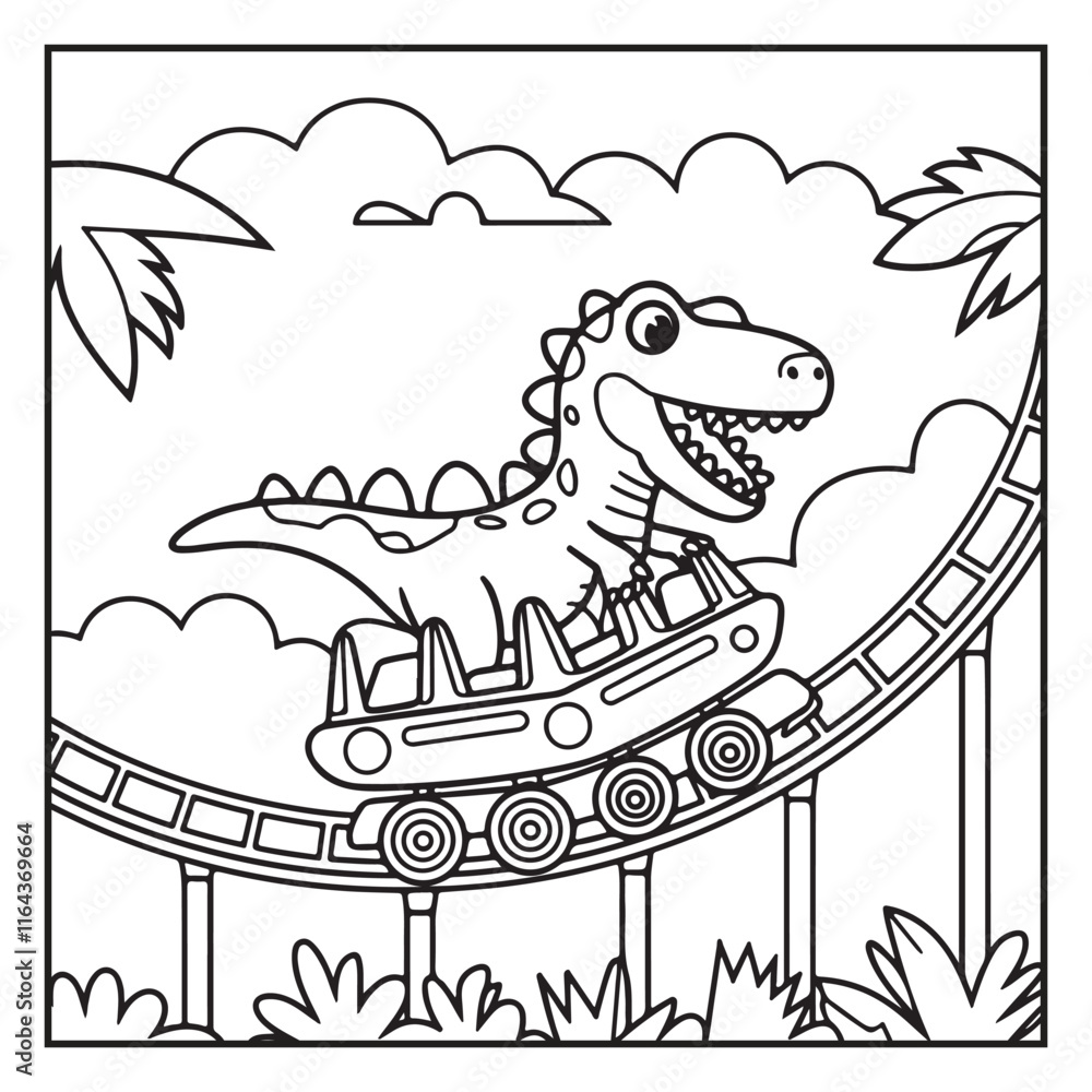Cute Dinosaur Coloring Pages for Kids. Dinosaur designs For Kids ...