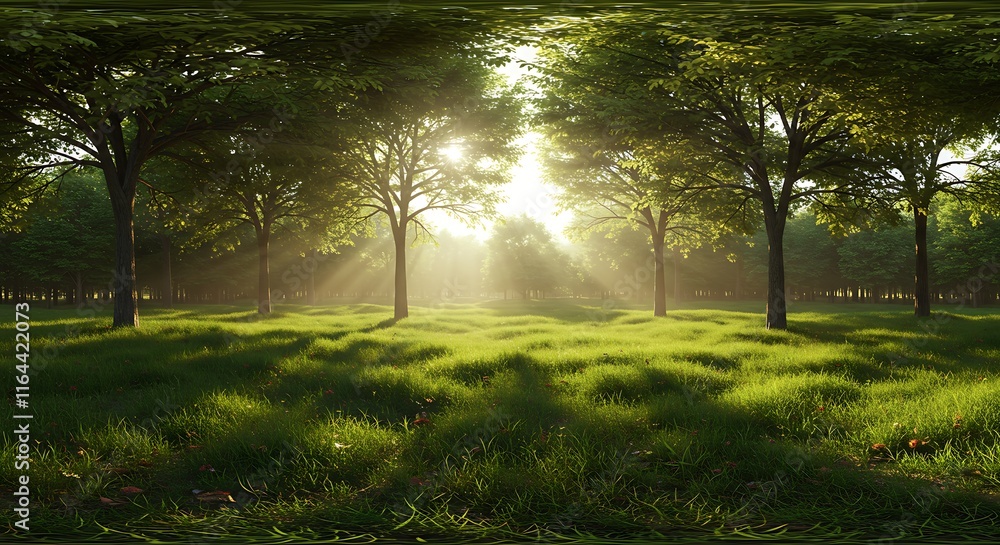 Full seamless 360 degree HDRI spherical panorama on a large spacious ...