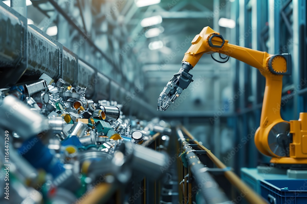 Automated waste treatment facility, using AI to control and optimize ...